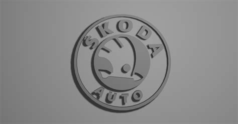 Skoda Logo By Tubi Download Free Stl Model