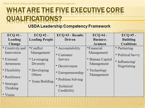 Business Acumen Ecq Examples Ppt Guide To Writing Executive Core
