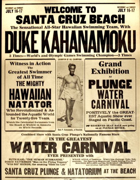 Surf Legend Duke Kahanamokus Santa Cruz Connection Good Times