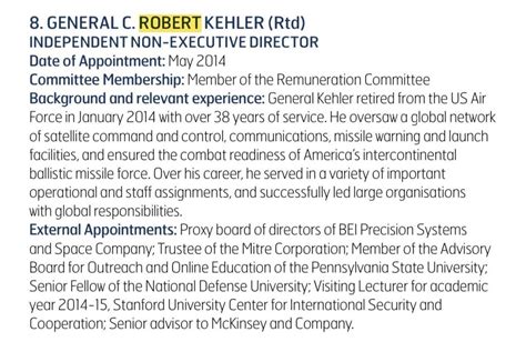 General C Robert Kepler Appointed To Inmarsat Days After Mh370 Disappeared To “bring A Global