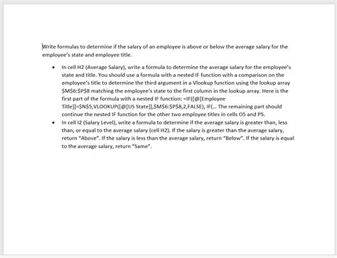 Solved Nrite Formulas To Determine If The Salary Of An