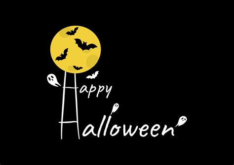 Hand Drawn Halloween Font Night Theme Vector Vector Art At Vecteezy