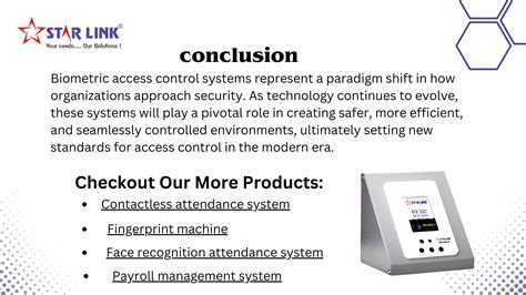 Enhancing Security And Efficiency The Power Of Biometric Access Control Systems Ppt