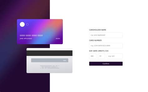Frontend Mentor Interactive Card Details Using Bootstrap Coding Challenge Solution