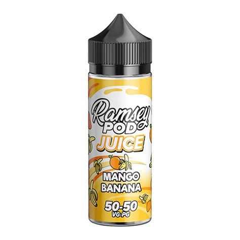 Mango Banana 100ml E Liquid Ramsey Pod Juice Uk Vape Store E Cig Clouds