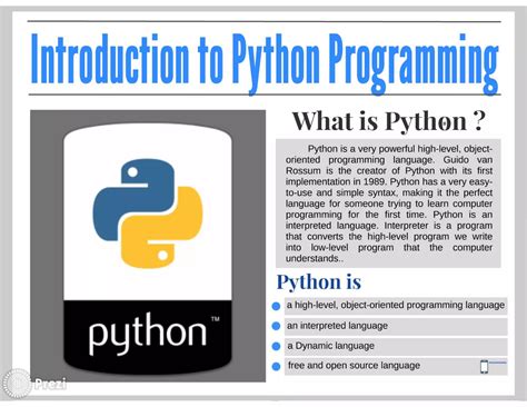 Python Introduction Ppt