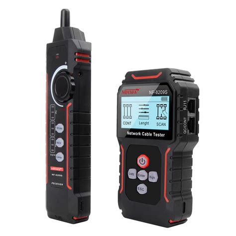 Noyafa Nf 8209s Lcd 네트워크 케이블 테스터 Poe 와이어 검사기 Lan 케이블 Cat5 Cat6 Lan 테스트 네트워크 도구 스캔 케이블 와이어맵