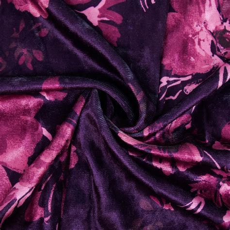Soiree Stretch Velvet Prints Floral Fabricland Online