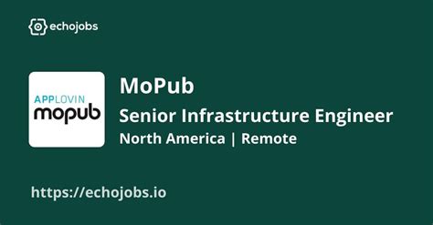 Mopub Is Hiring Senior Infrastructure Engineer Usd 145k 222k North