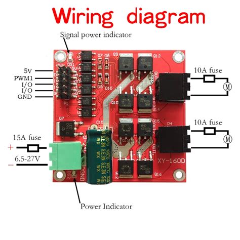 A W Dual DC Motor Drive Module Positive Negative PWM Speed L Logic In Integrated