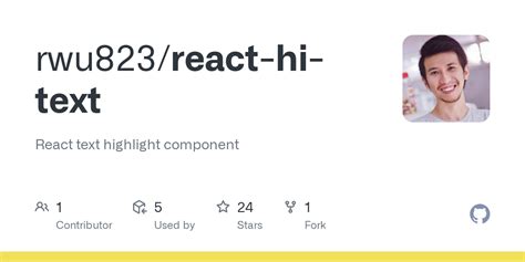 Github Rwu823react Hi Text React Text Highlight Component