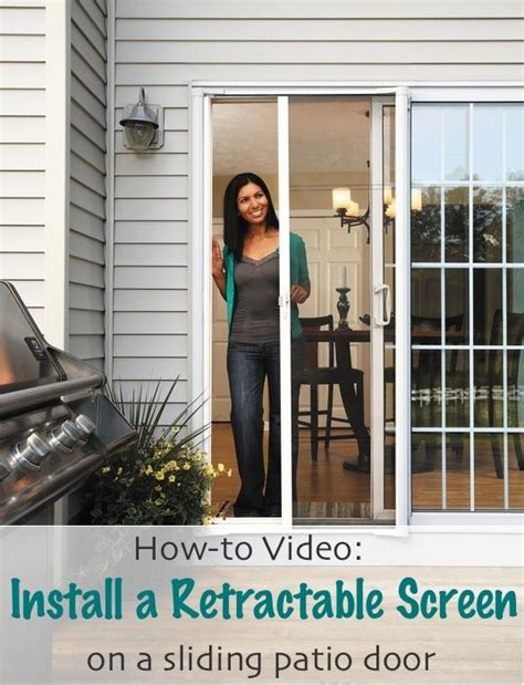 How To Install A Retractable Screen Door On Sliding Glass Glass Door