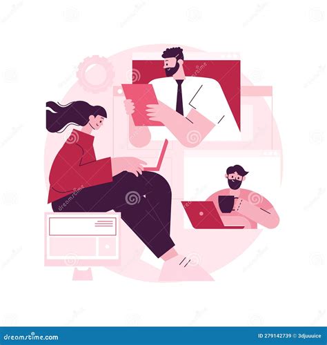 Workflow Abstract Concept Vector Illustration Stock Vector Illustration Of Team Working