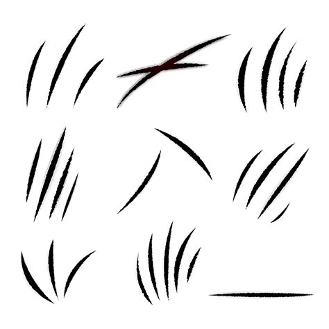 Scratches Realistic Set 24853561 Vector Art At Vecteezy