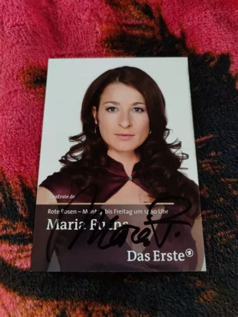 Maria Fuchs Von Rote Rosen Autogrammkarte Eur 100 Picclick De