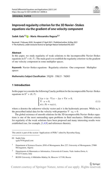 Improved Regularity Criterion For The 3d Navierstokes Equations Via