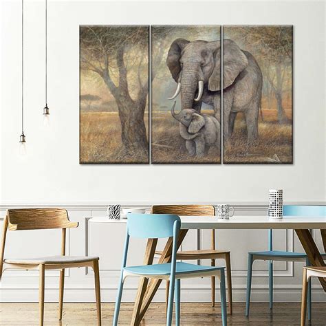 Gentle Touch Wall Art By Ruane Manning Elephant Stock