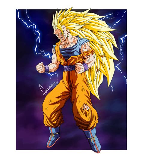 Goku Ssj 3 Saga Majin Buu By Charlieeart On Deviantart
