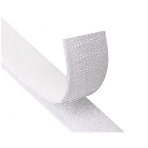 Velcro Adhesive Tape White 25mmx2m