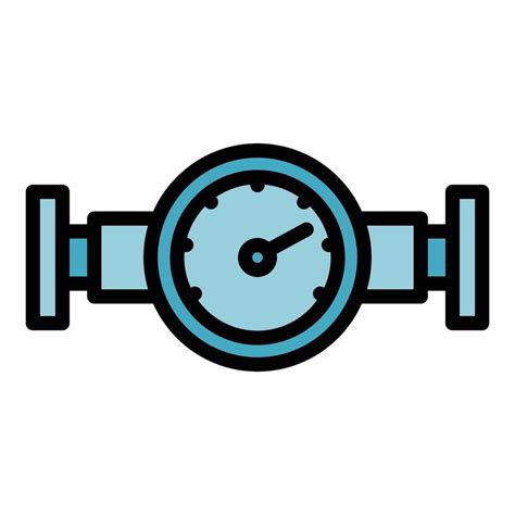 Manometer Water Icon Color Outline Vector 19189153 Vector Art At Vecteezy