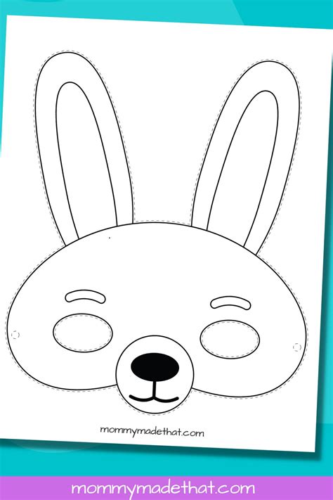 Free Printable Bunny Mask Template Bunny Mask Bunny 55 Off