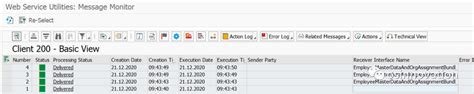 如何调试从 Sap Successfactors Employee Central 到 Sap Erp 的员工主数据复制