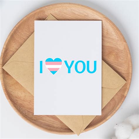 Trans Love Card Trans Anniversary Card Trans Ally Card Nonbinary Card