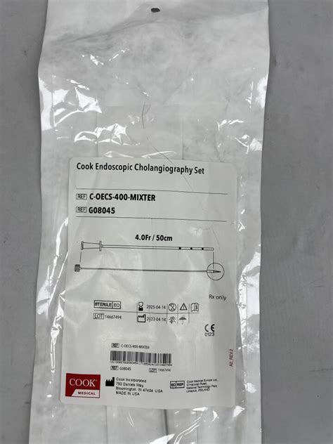 New Cook G08045 Endoscopic Cholangiography Set 4fr X 50cm Disposables