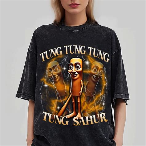 Tung Tung Tung Sahur Funny Baseball Bat Meme T Shirt Dank Memes Tshirt