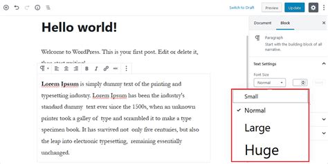 How To Change The Font Size In WordPress Tutorial For Beginners