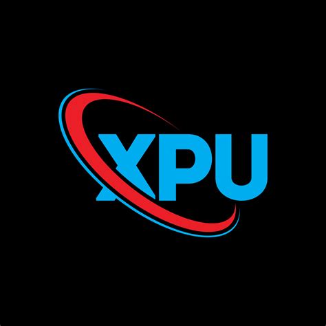 Xpu Logo Xpu Letter Xpu Letter Logo Design Initials Xpu Logo Linked With Circle And Uppercase
