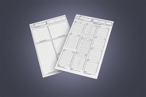 Dnd E Character Sheet Simple Pdf For Dungeons And Dragons Th Edition Fillable Pdf Etsy