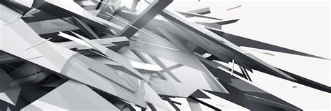 Premium Photo Abstract Monochrome Geometric Shapes Explosion