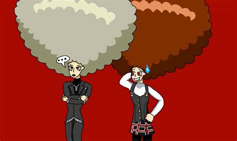 Nijima Sister Afros By Theamazingmisterz On Deviantart