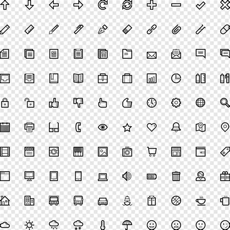 Lineart Icons Png Pngwing