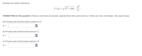 Solved Consider The Function Defined Chegg