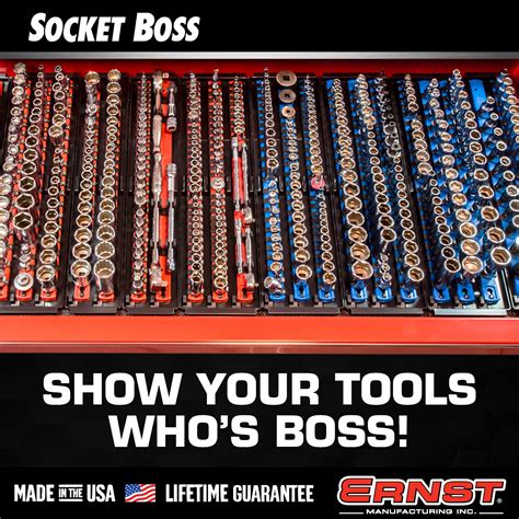 Ernst Manufacturing 18 Inch Socket Boss Premium 3 Rail Ernst Manufacturing 18 Inch Socket Boss Premium 3 Rail