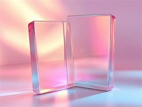 Pastel Toned Glass Structures On Light Background Stock Illustration Illustration Of Artistic