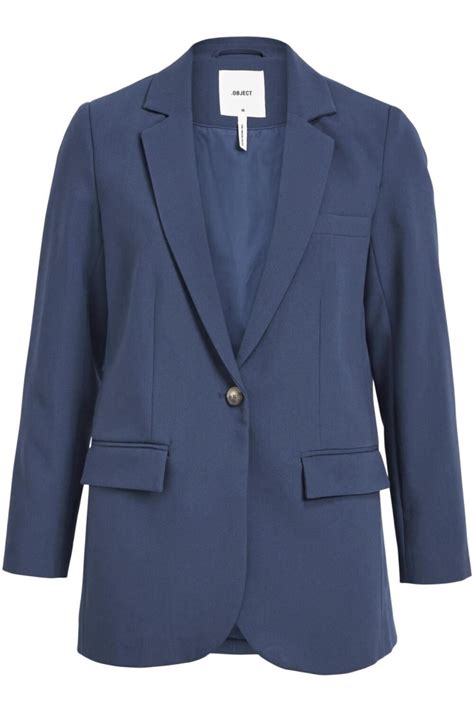 Objsigrid L S Blazer Noos 23035737 Object Blazer Blue Indigo