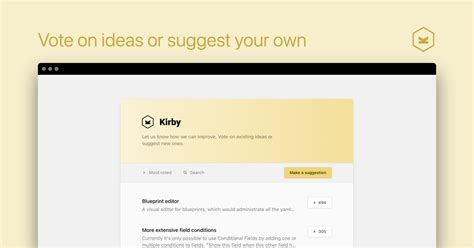 Roadmap · Kirby Feedback