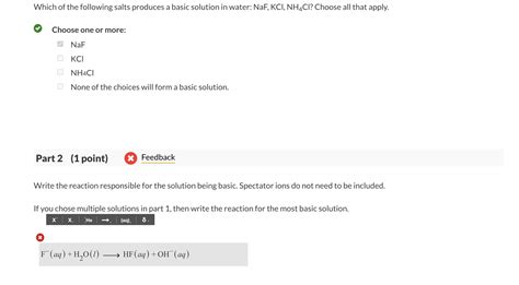 solved please help with part 2write the reaction responsible