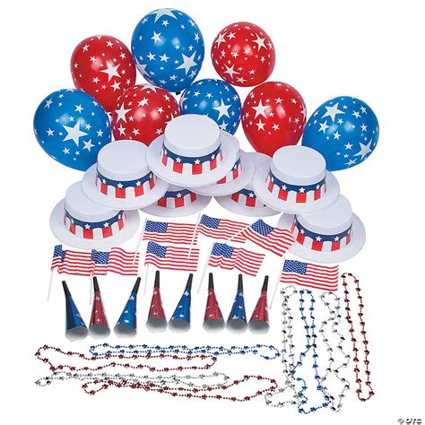 Patriotic Party Kit For 25 Oriental Trading