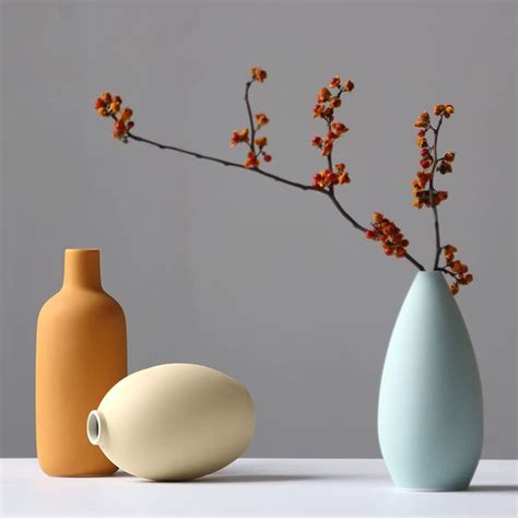 Abbittar Ceramic Vase Set Of 3 For Rustic Home Decor