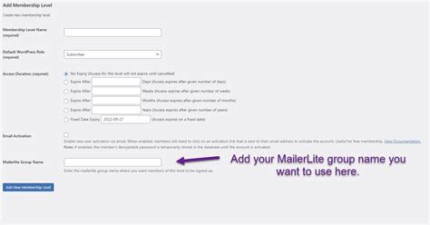 Simple Membership Mailerlite Integration Addon Membership Plugin