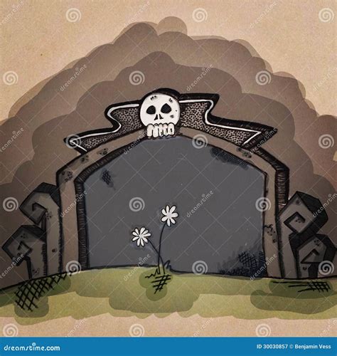 Blank Cartoon Tombstone 30030857