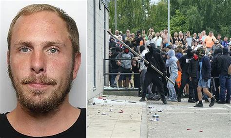 Rioter 30 Is Jailed For Two And A Half Years After Hurling Bottle At