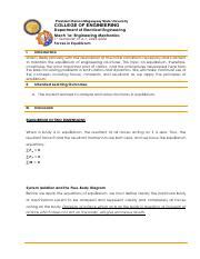 Forces in Equilibrium: Understanding Statics in Engineering | Course Hero