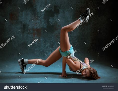 Attractive Girl Dancing Twerk Studio Stock Photo Shutterstock
