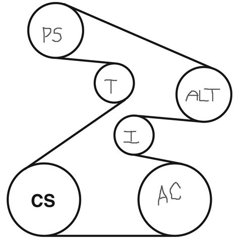 2023 Acura Mdx Serpentine Belt Diagram