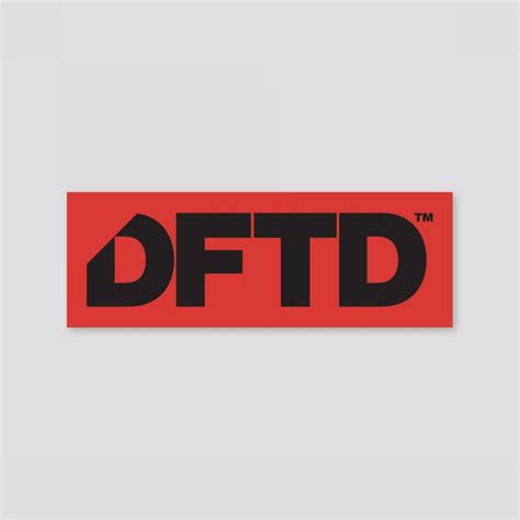 Dftd Logo Rectangle Sticker Defected Records Store Defected Store
